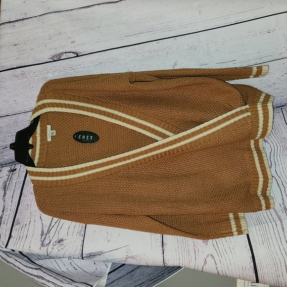 Cozy Casual | Sweaters | Nwt Cozy Casual Sweater In Rust Oversized Size ...
